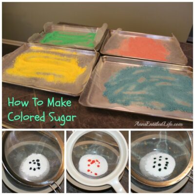 How To Make Colored Sugar
