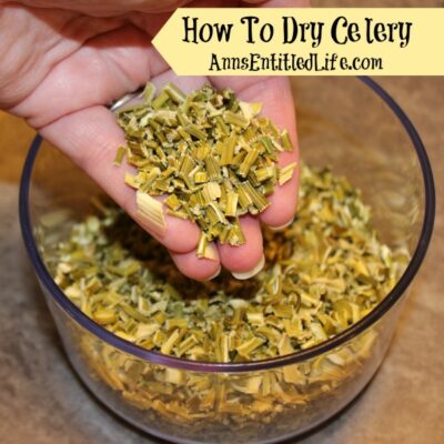 How To Dry Celery