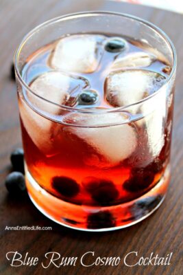 Blue Rum Cosmo Cocktail