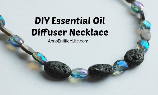 DIY Essential Oil Diffuser Necklace