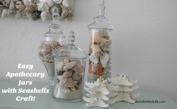 Apothecary Jars with Seashells