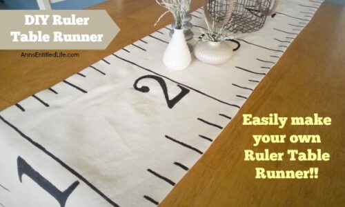 DIY Ruler Table Runner