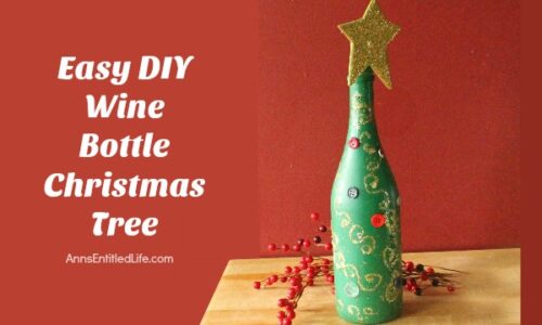 Easy DIY Wine Bottle Christmas Tree
