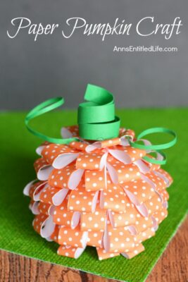 Paper Pumpkin Craft