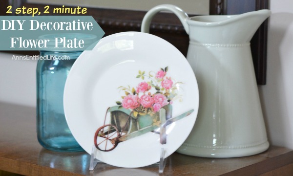 DIY Decorative Flower Plate