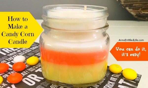 How to Make a Candy Corn Candle