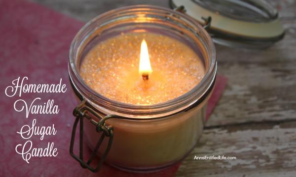Homemade Vanilla Sugar Candle