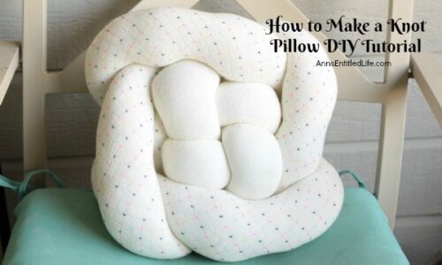 How to Make a Knot Pillow DIY Tutorial