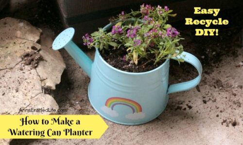 How To Make A Watering Can Planter