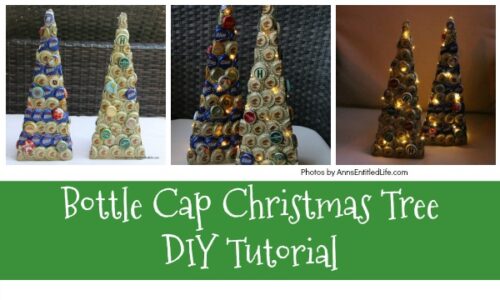Bottle Cap Christmas Tree DIY Tutorial