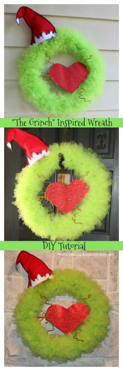 The Grinch Inspired Wreath DIY Tutorial