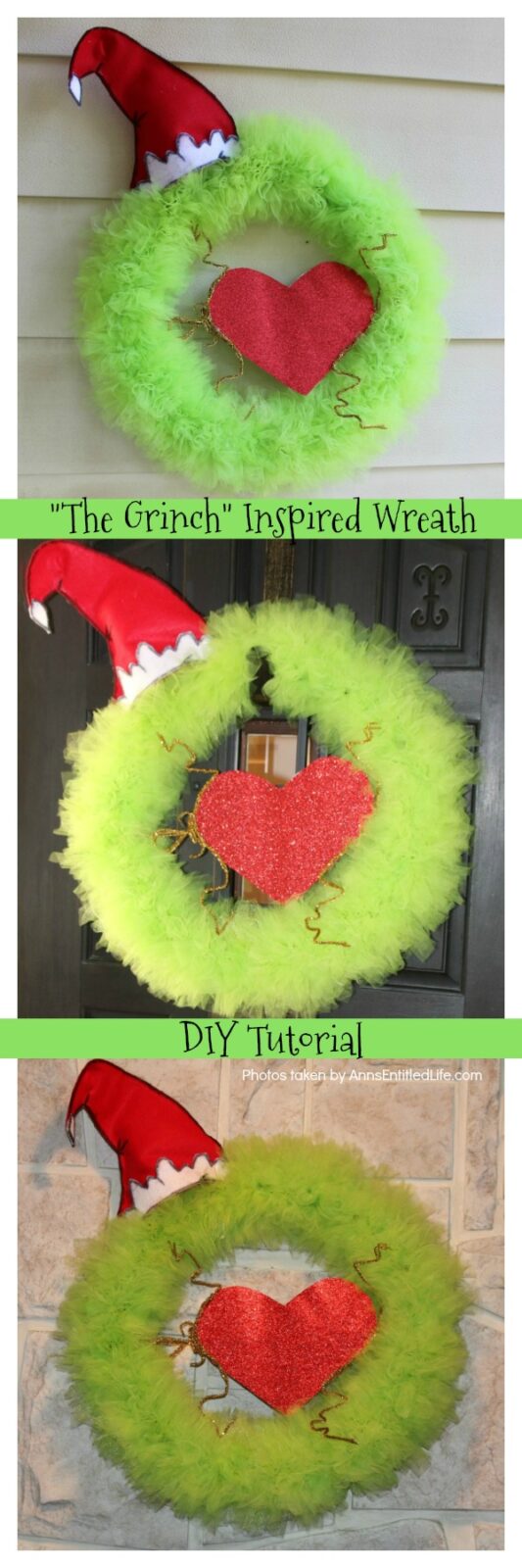 The Grinch Inspired Wreath DIY Tutorial