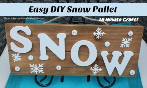 Easy DIY Snow Pallet