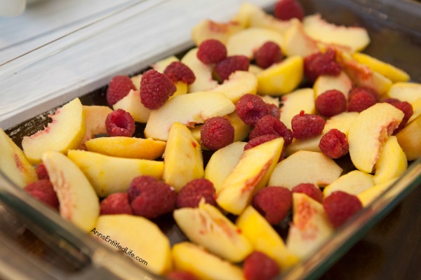 Raspberry Peach Cobbler
