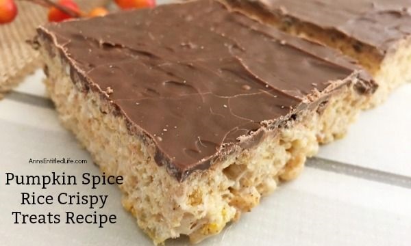 Pumpkin Spice Rice Crispy Treats Recipe