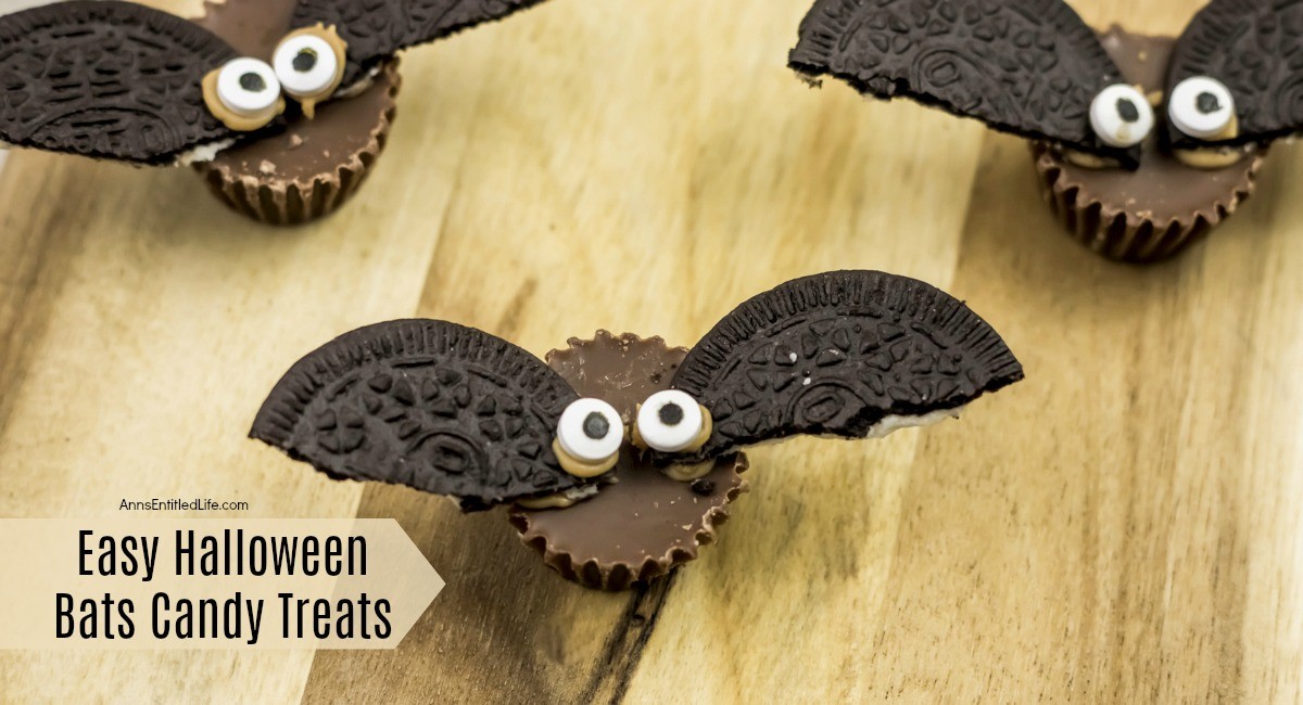 Easy Halloween Bats Candy Treats