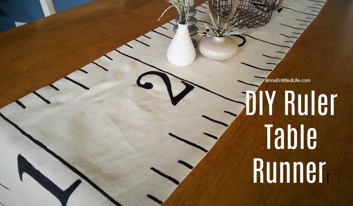 DIY Ruler Table Runner