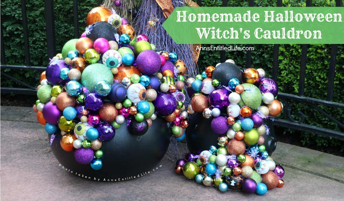 Homemade Halloween Witch's Cauldron