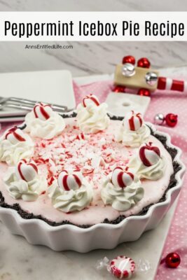 Peppermint Icebox Pie Recipe with Oreo Crust