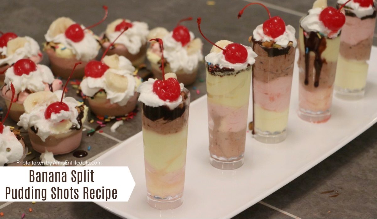 Banana Split Pudding Shots Recipe