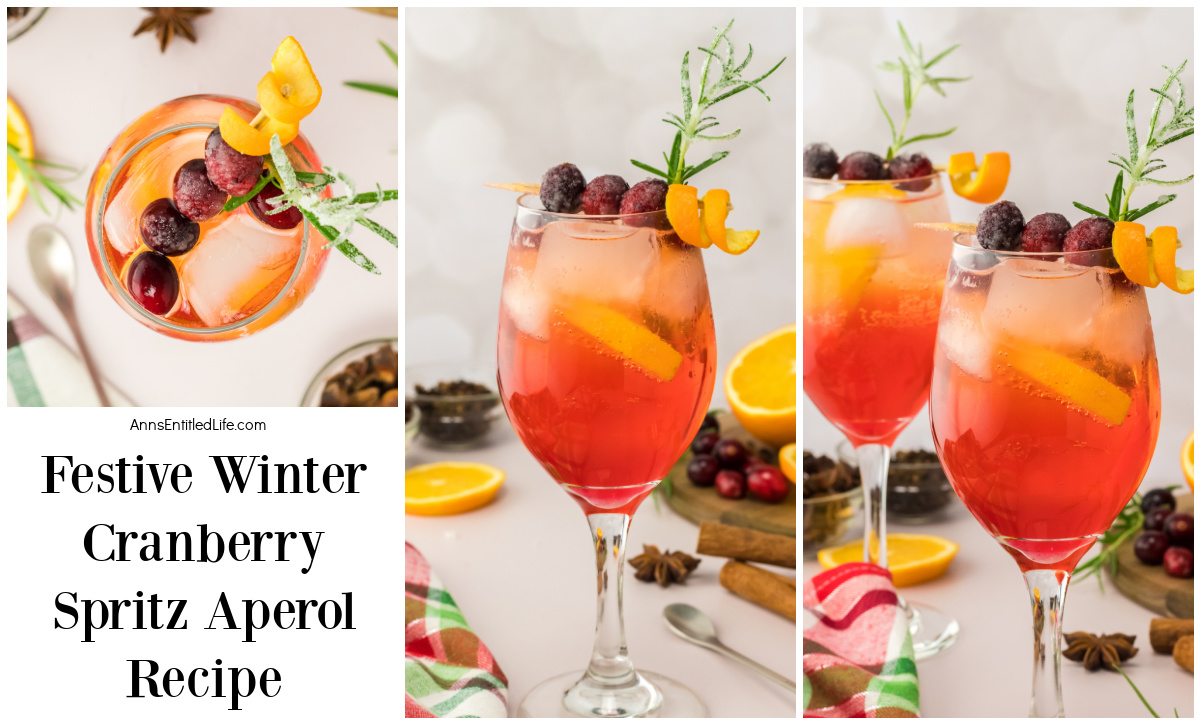 Festive Winter Cranberry Spritz Aperol Recipe