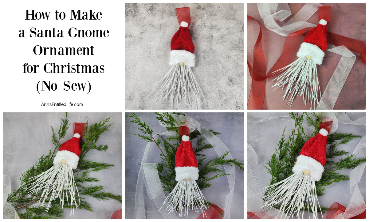 How to Make a Santa Gnome Ornament for Christmas | No-Sew