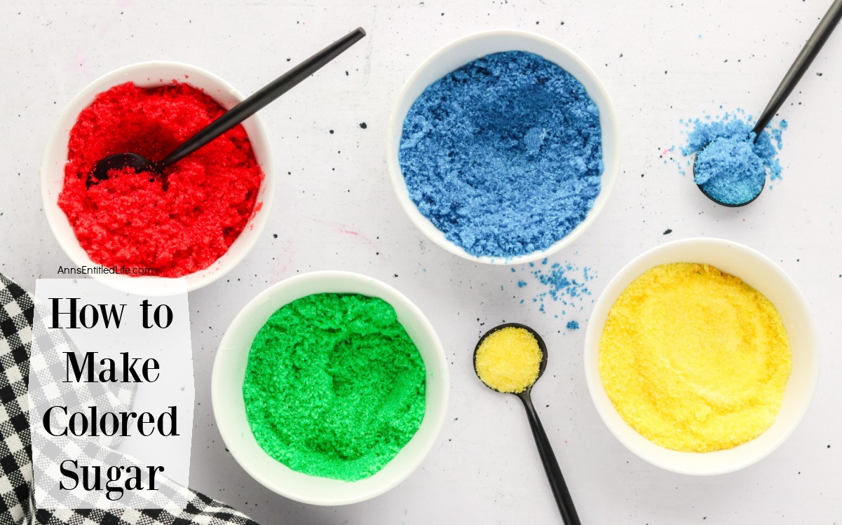 How To Make Colored Sugar