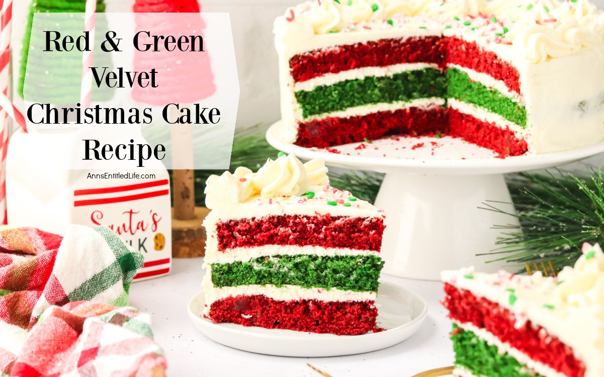 Red & Green Velvet Christmas Layer Cake Recipe
