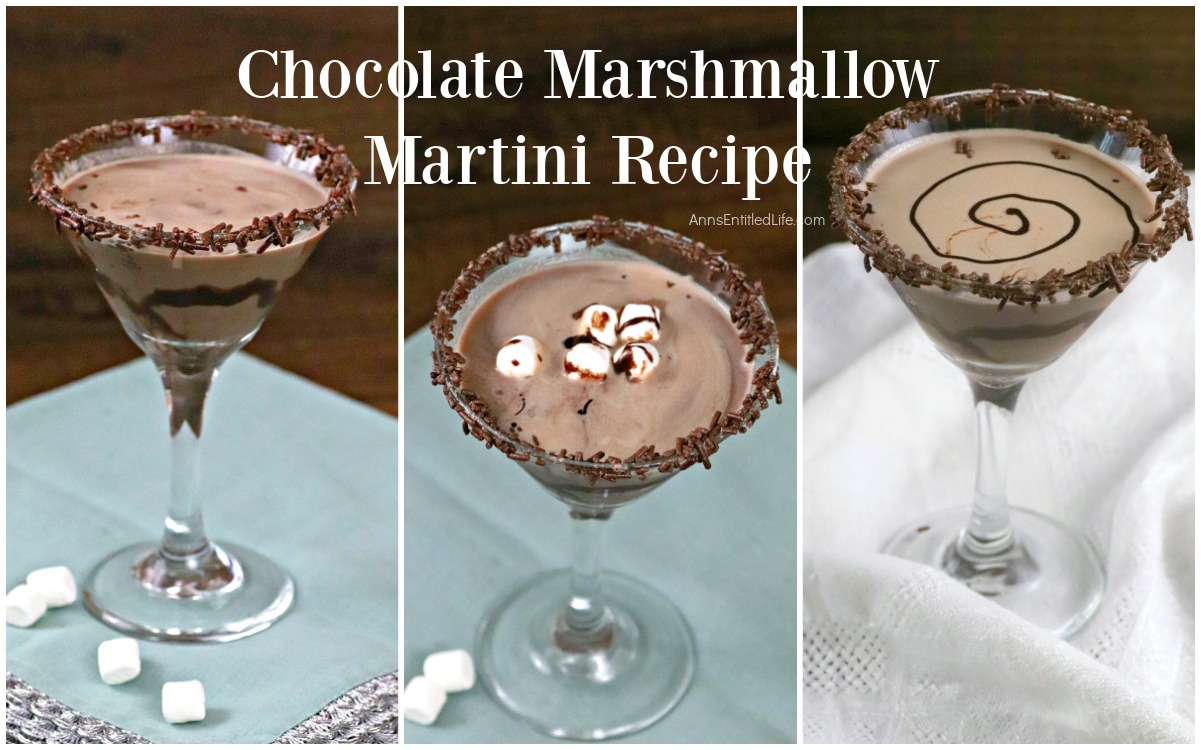 Chocolate Marshmallow Martini Recipe | Dessert Cocktail