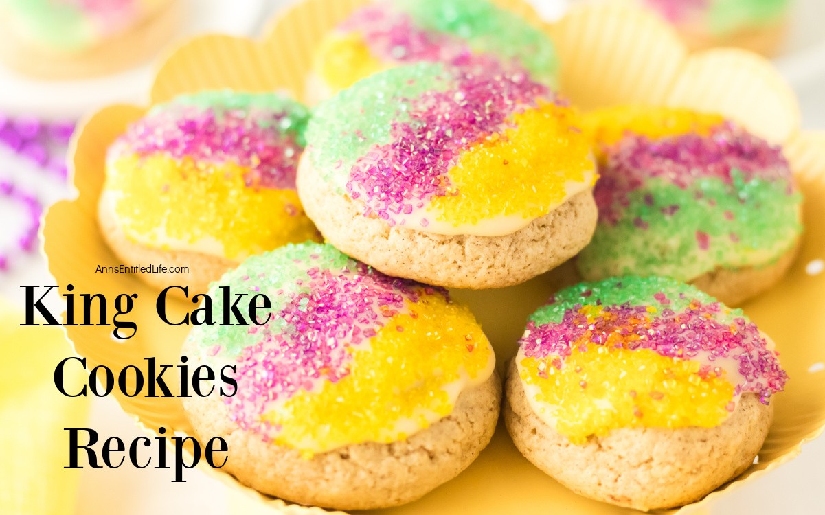 King Cake Cookies Recipe | Mardi Gras Cookie Treats - Ann's Entitled Life